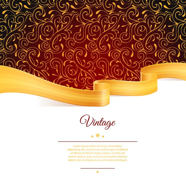 Gold ribbon border Vector Art Stock Images | Depositphotos