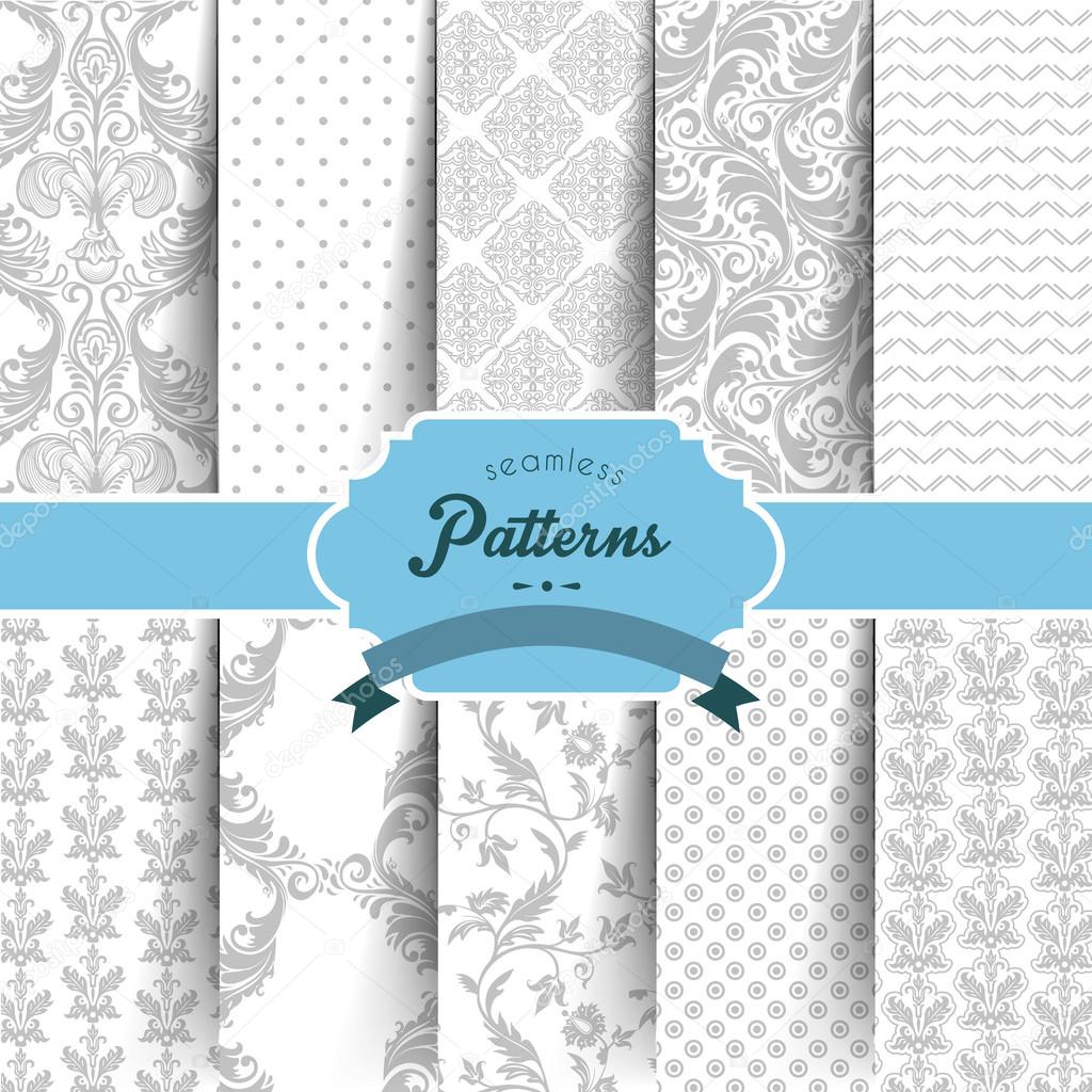 Seamless patterns set — Stock Vector © SonneOn #45452733 Seamless patterns set — Stock Vector © SonneOn #45452733