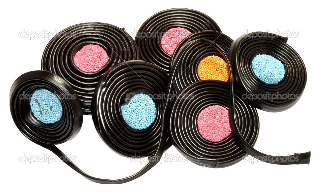 Liquorice Catherine Wheel Sweets Stock Photo by ©philkinsey 44621427