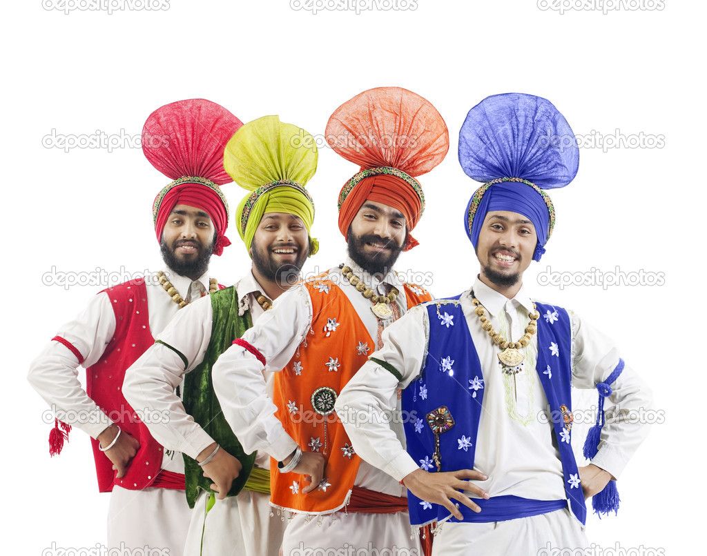 Sikh men dancing — Stock Photo © iphemant #43487969