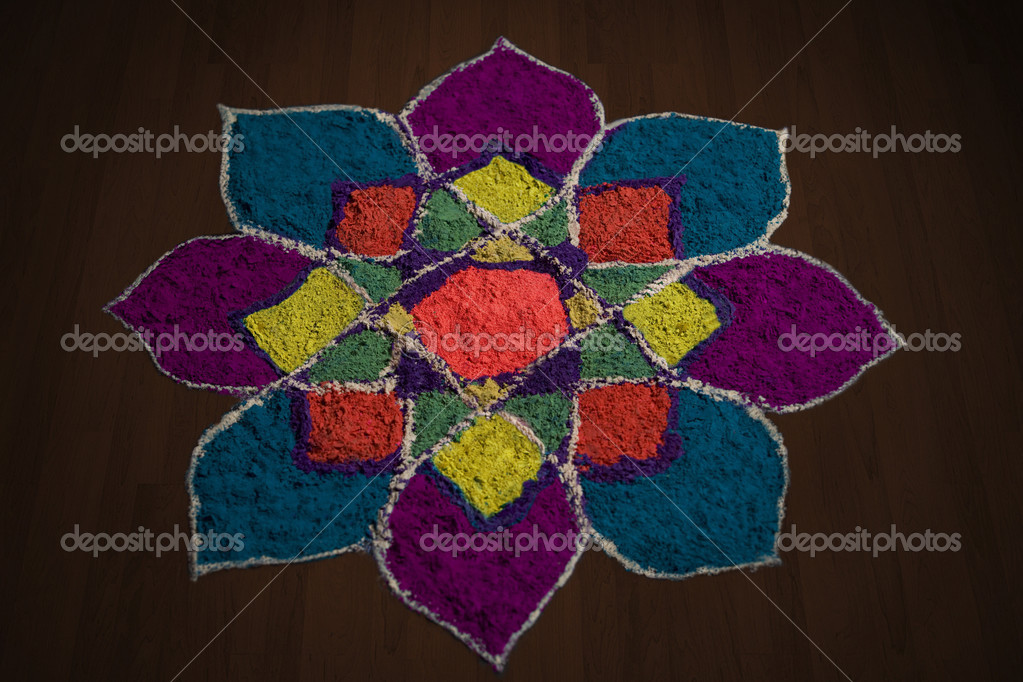 Close-up of rangoli — Stock Photo © IndiaPix #45977051