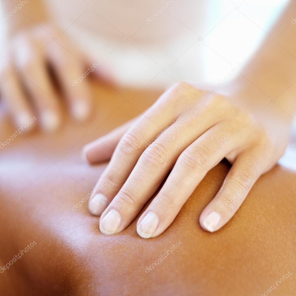 Back massage — Stock Photo © freedoom #12876281