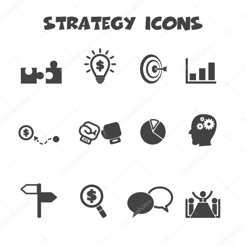 Strategy icons Stock Vector Image by ©tulpahn #47398257