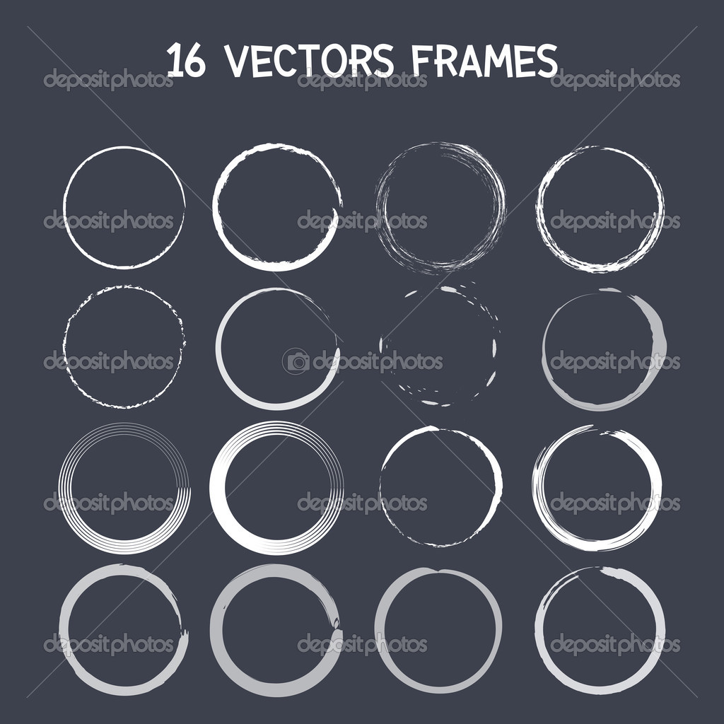 16 vector round frame Stock Vector Image by ©2nix #46606089