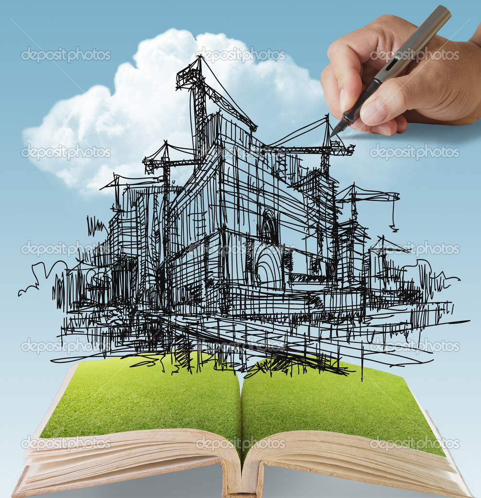 Hand drawing building Stock Photo by ©buchachon_photo 12965314