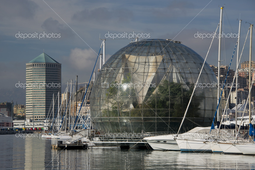 The Biosphere in Ancient Harbour of Genoa Stock Photo by ©faabi 19930515