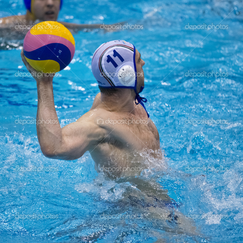 Throw in a Water Polo Match – Stock Editorial Photo © faabi #43618051