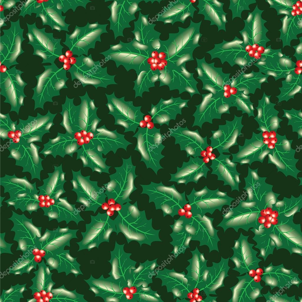 Holly berry leaves Stock Vector by ©Prikhnenko 13898162