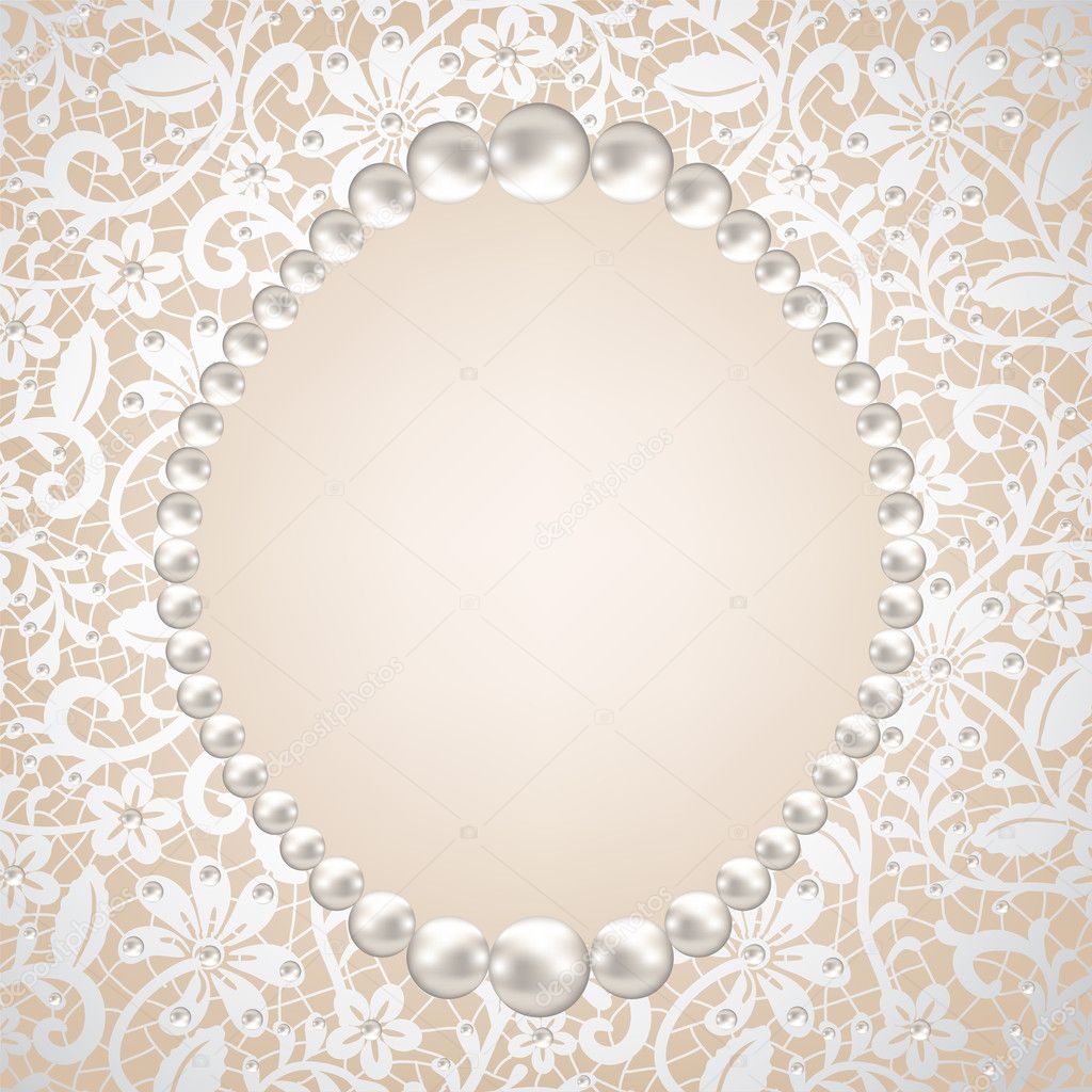 Pearl frame Stock Vector Image by ©Prikhnenko #19897409