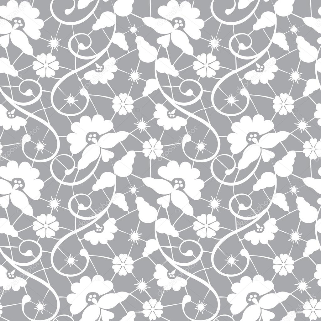 Floral lace pattern Stock Vector by ©Prikhnenko 23244268