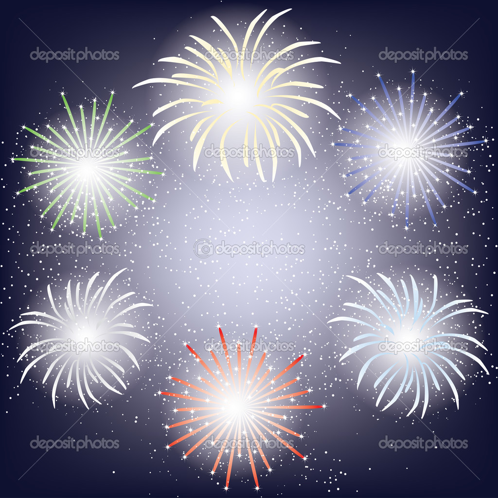 Fireworks frame Stock Vector Image by ©Prikhnenko #26972839