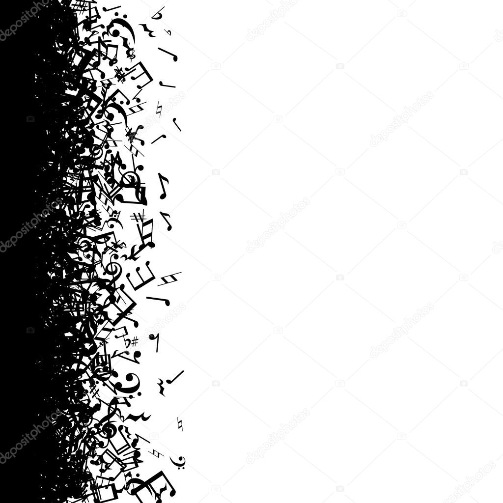 Music Notes Border Line