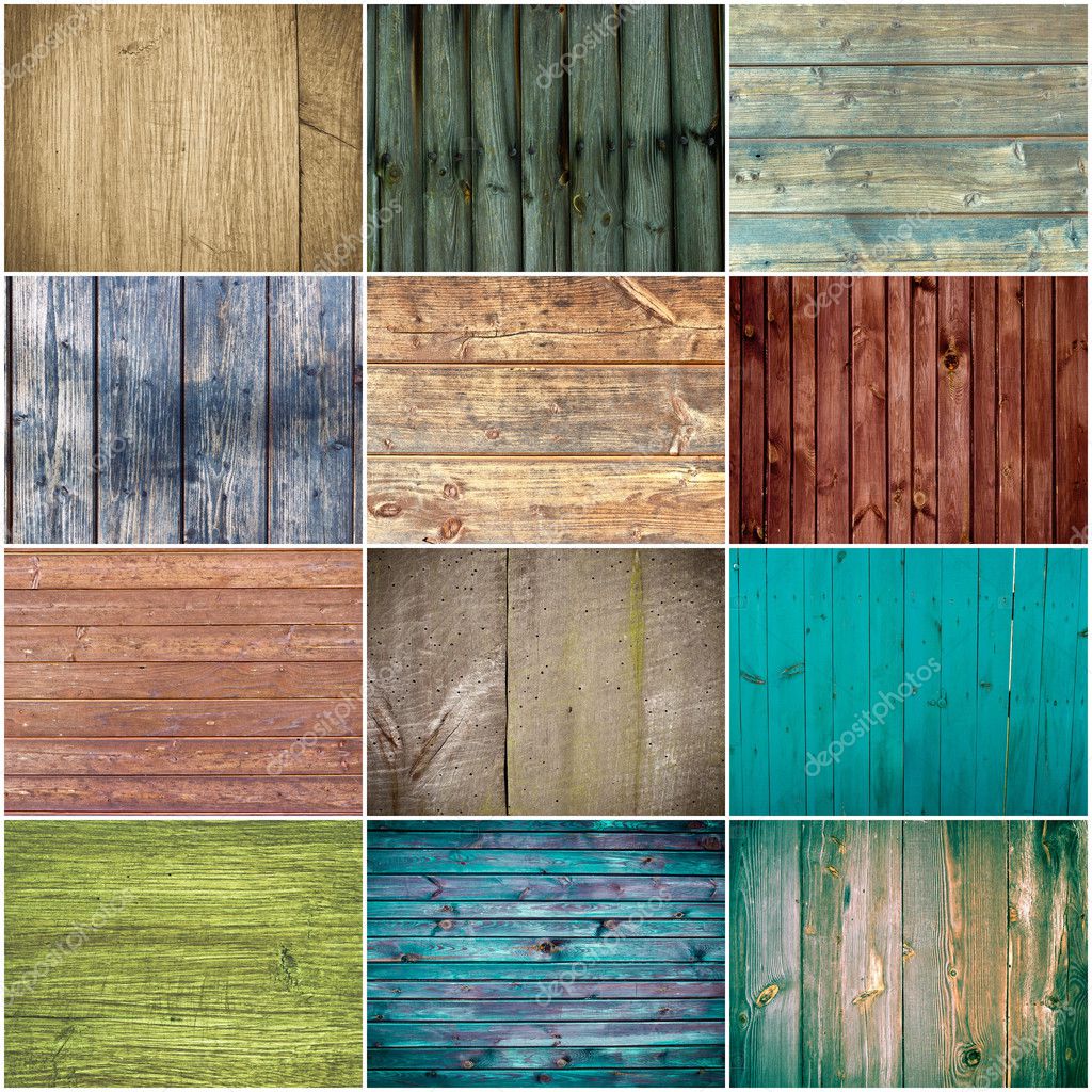 Collection of wood texture backgrounds — Stock Photo © madredus #30188615