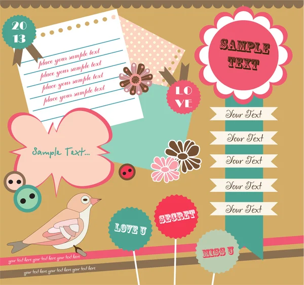 Elemen lucu Vektor Stok, Ilustrasi Elemen lucu Bebas Royalti ...