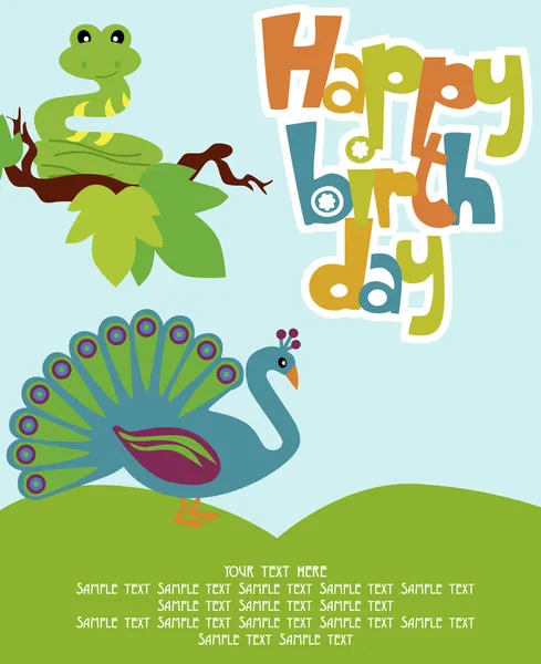 Happy Birthday Card Stock Vector By ©twiggi 26342917