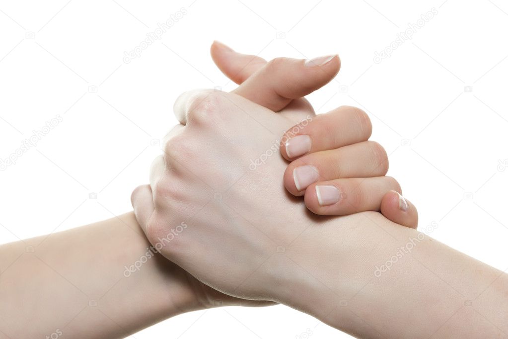 Hands holding each other Stock Photo by ©w20er 44199541
