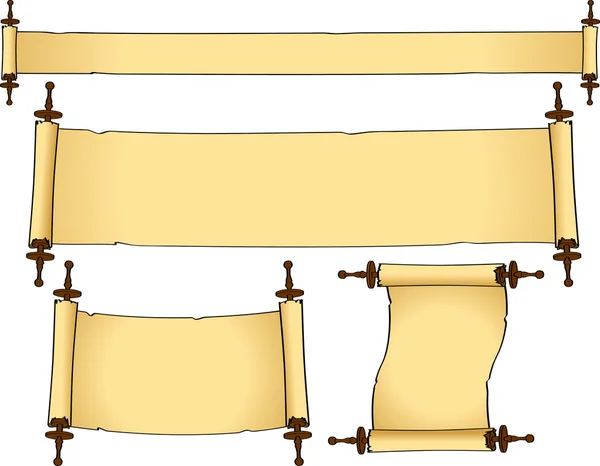 Open blank scroll, Royalty-free Open blank scroll Vector Images ...