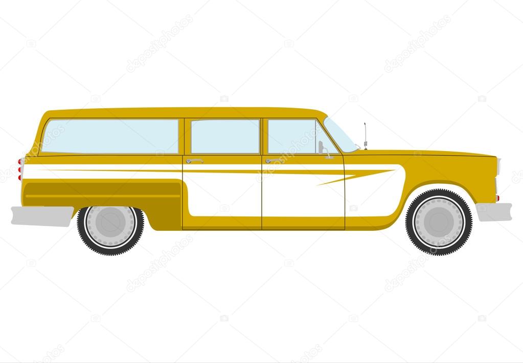 Retro Station Wagon. Stock Vector by ©norsob 27827141
