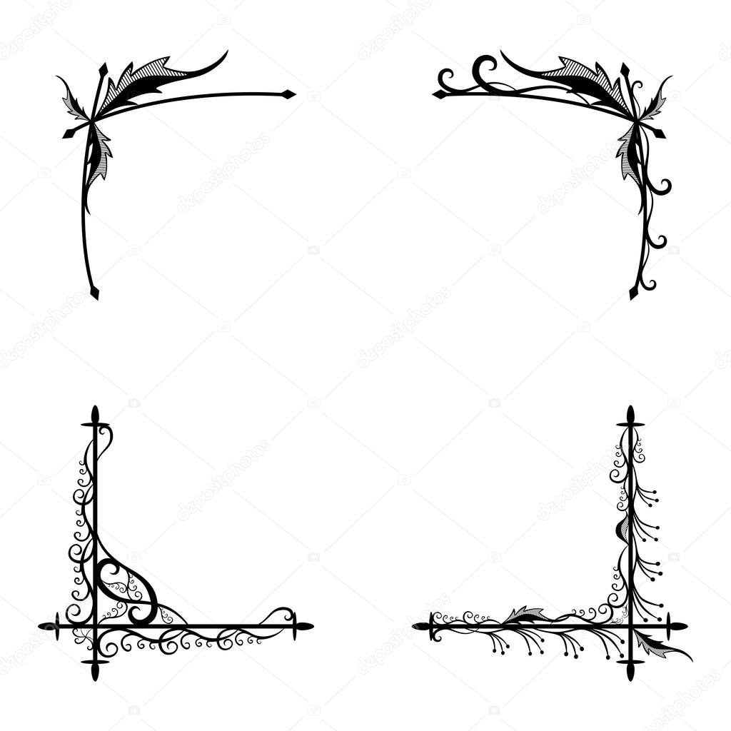 Conjunto de esquinas — Vector de stock © norsob #35264493