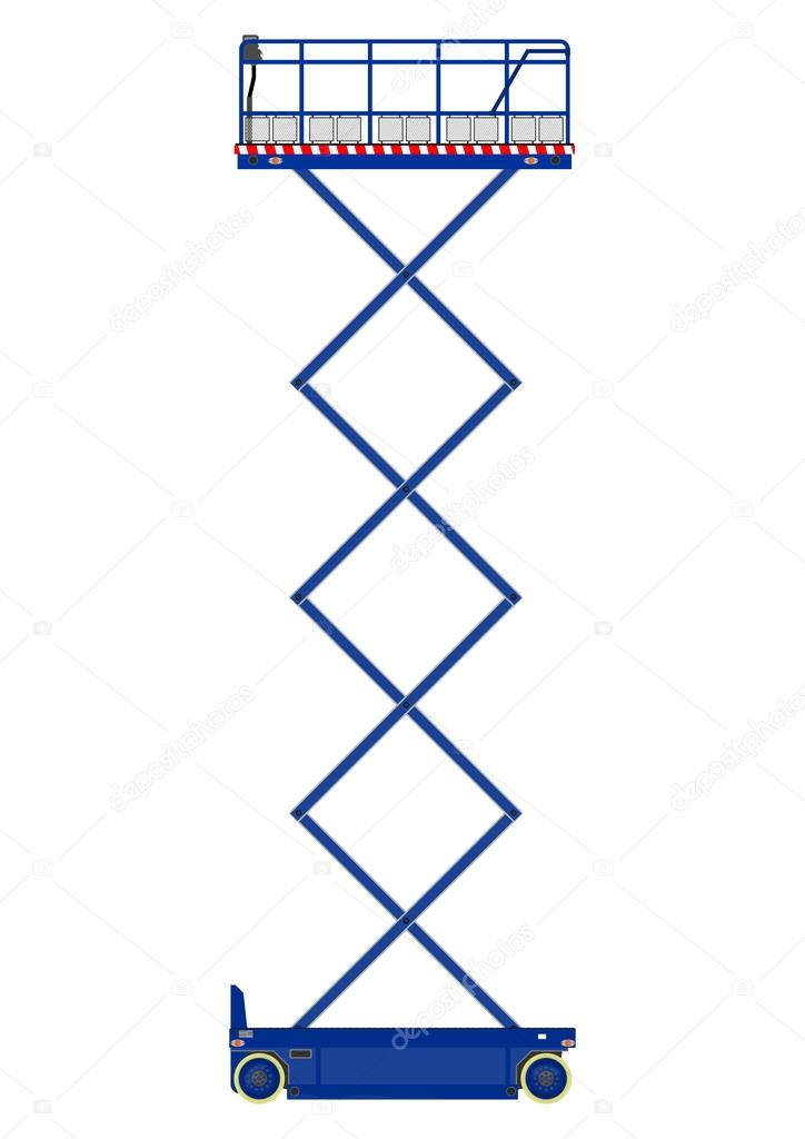 Scissor lift — Stock Vector © norsob #46706721