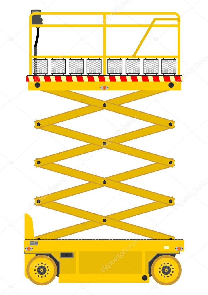 Scissor lift — Stock Vector © norsob #46706737