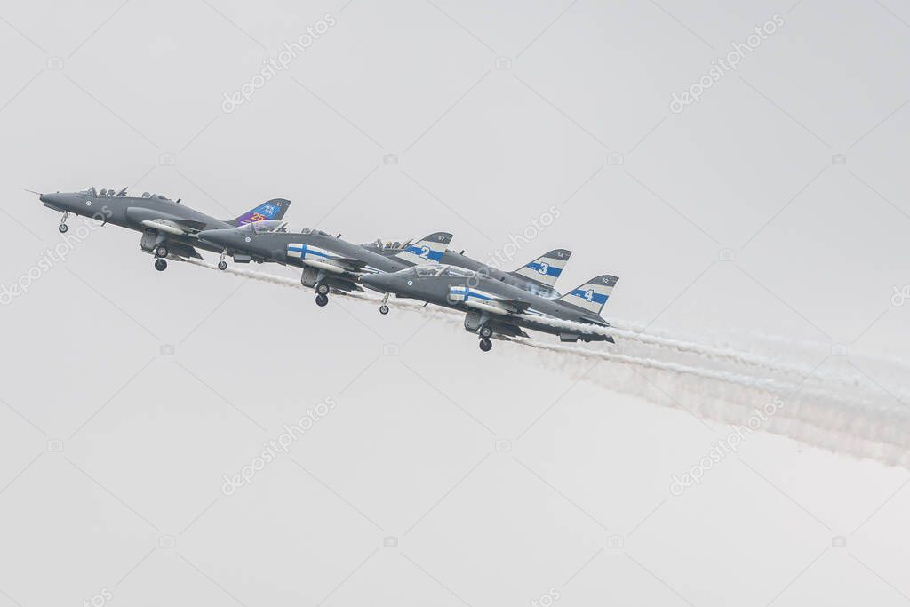 UPPSALA, SWEDEN - AUG 27, 2022: Finnish display group the Midnight ...
