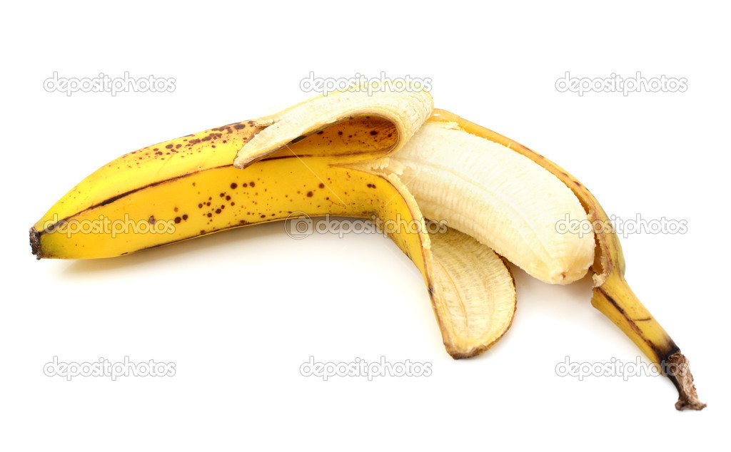 Half-peeled ripe banana Stock Photo by ©sarahdoow 43528923