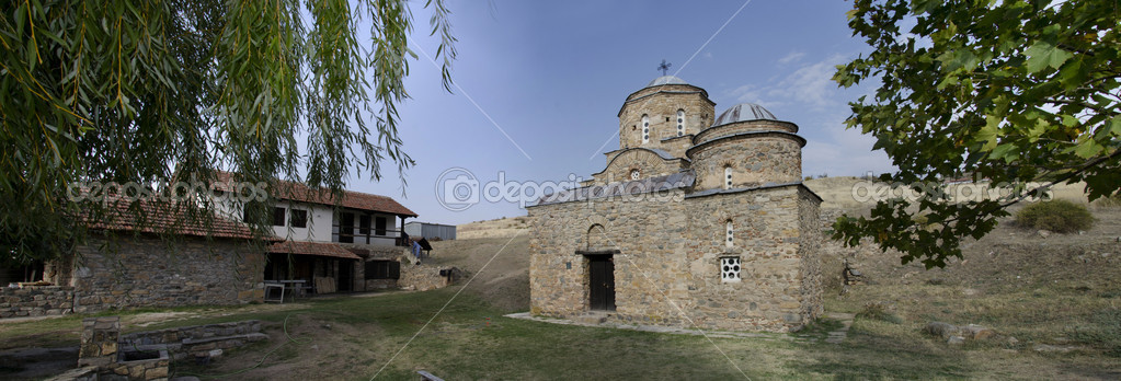 Old church and monastery panorama Stock Photo by ©zefart 18149255