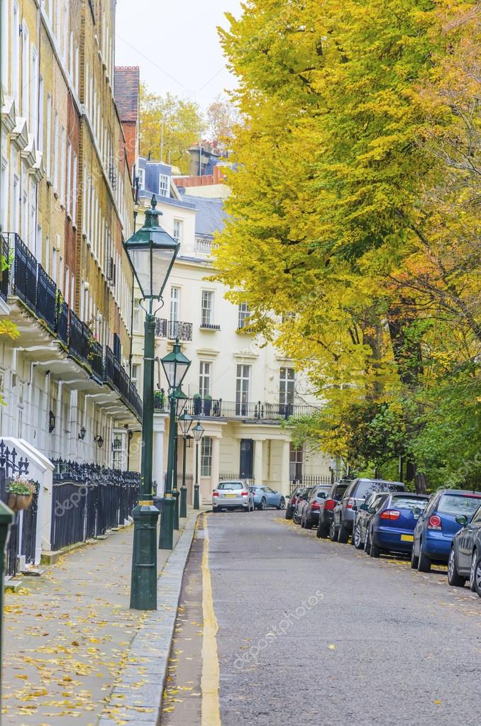 English street with houses in London Stock Photo by ©zefart 48252677