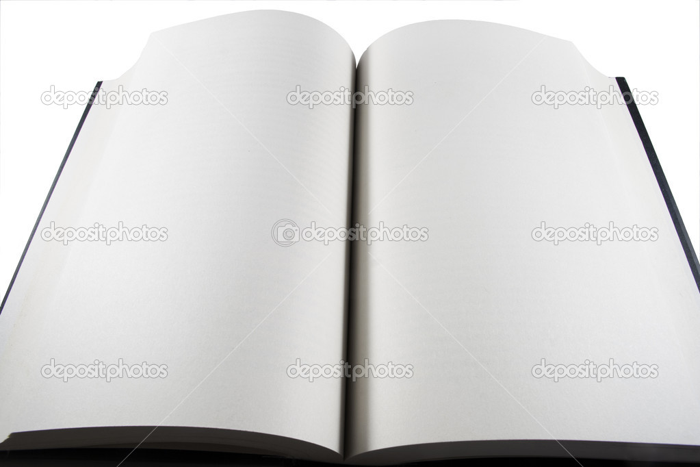 Blank open book Stock Photo by ©herraez 13525068