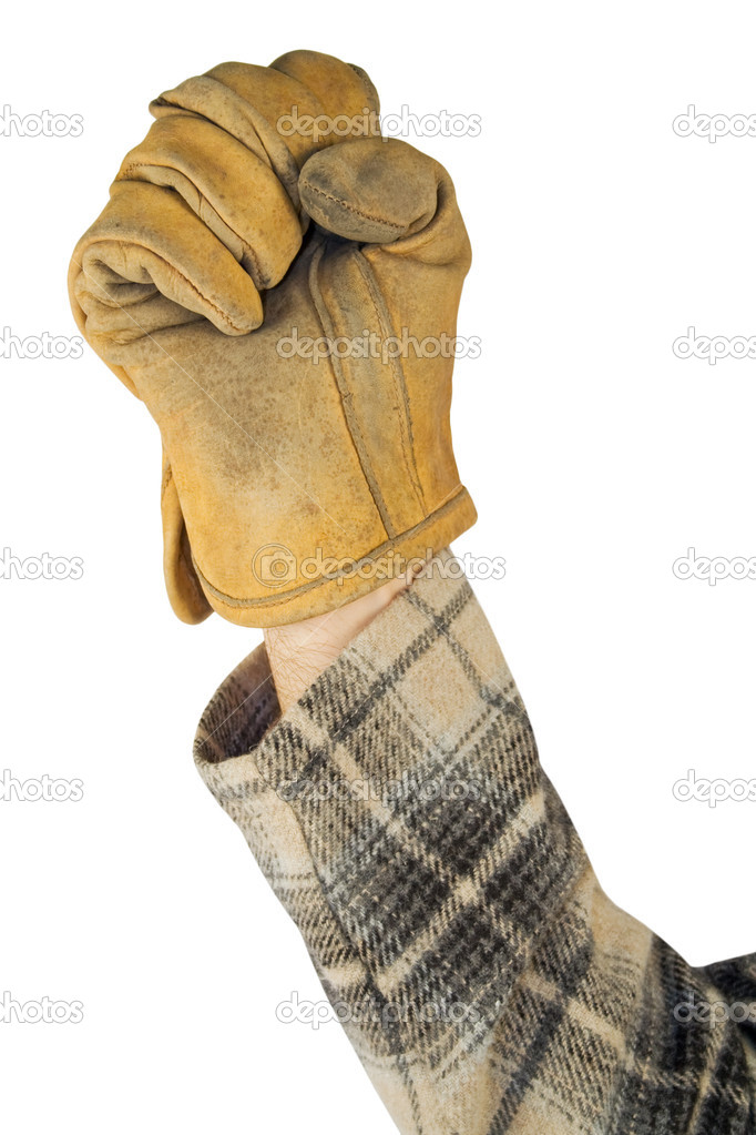 Closed fist. Workers fight. — Stock Photo © Lusoimages #13318585