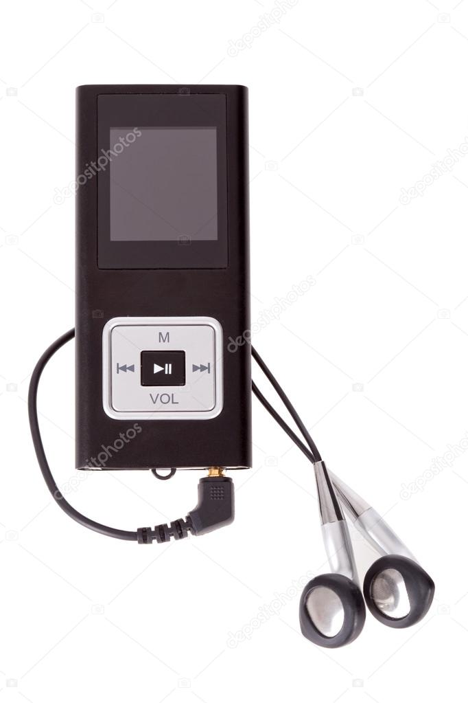 Mp4 player isolated on a white background — Stock Photo © Lusoimages ...