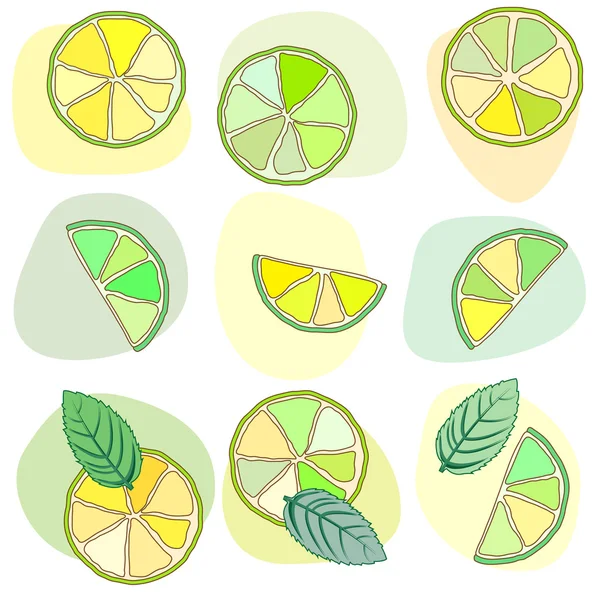 Fresh lime citrus seamless pattern Stock Vector Image by ©slowcentury1 #37914761
