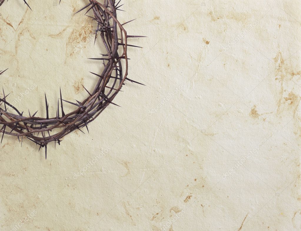 Crown of thorns on textured background Stock Photo by ©Willard 13801849
