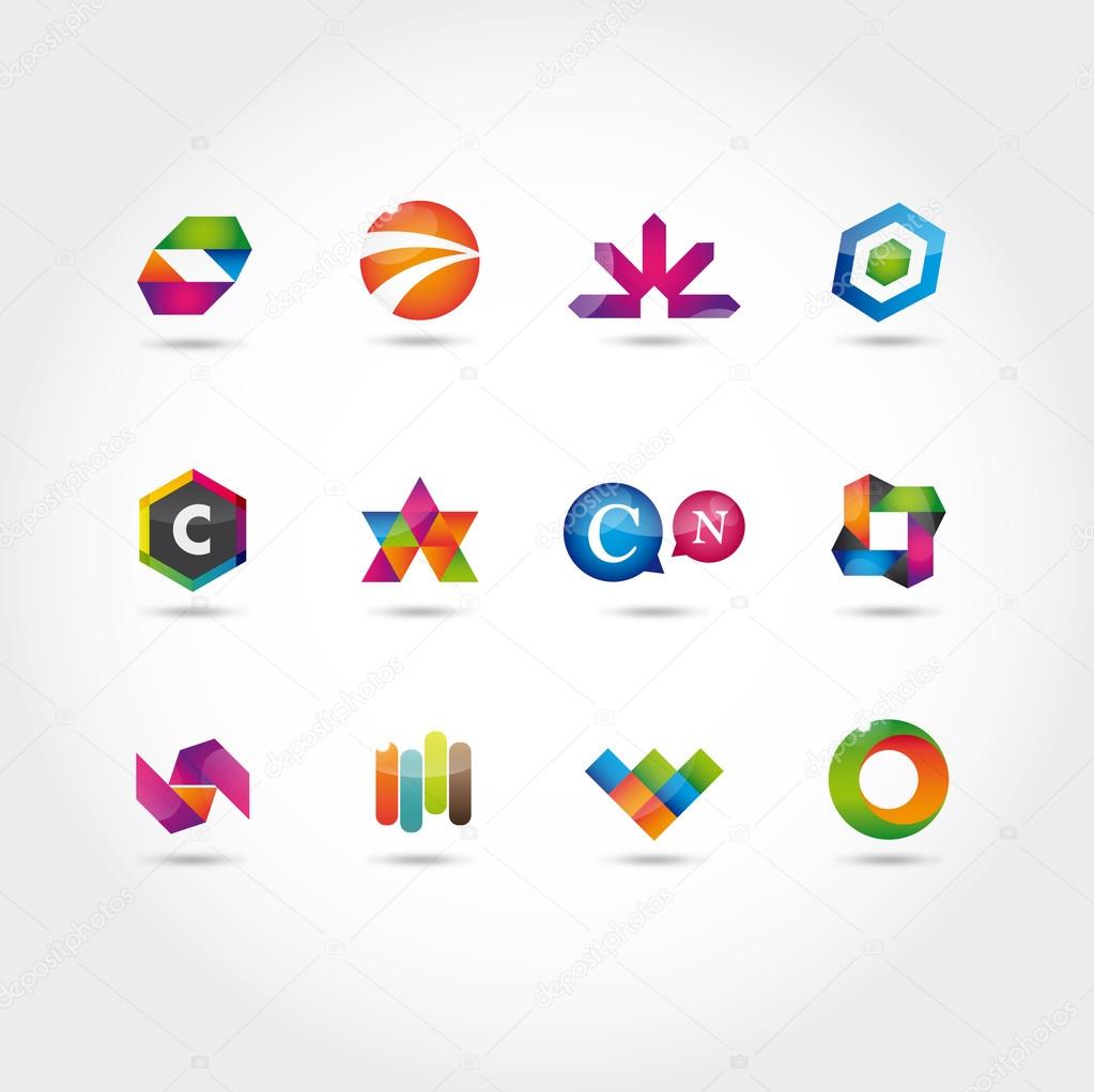 Logotipo e iconos establecidos Vector de stock #13408753 de ©thecorner