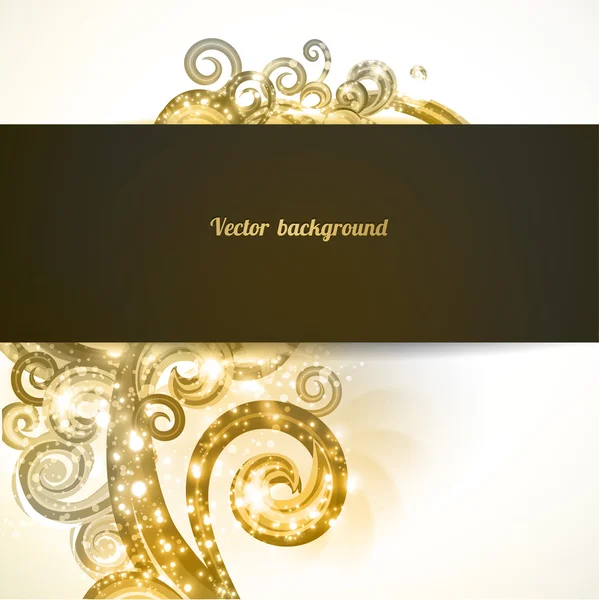 Glamour vector background with vintage design elements. Brochure Stock ...