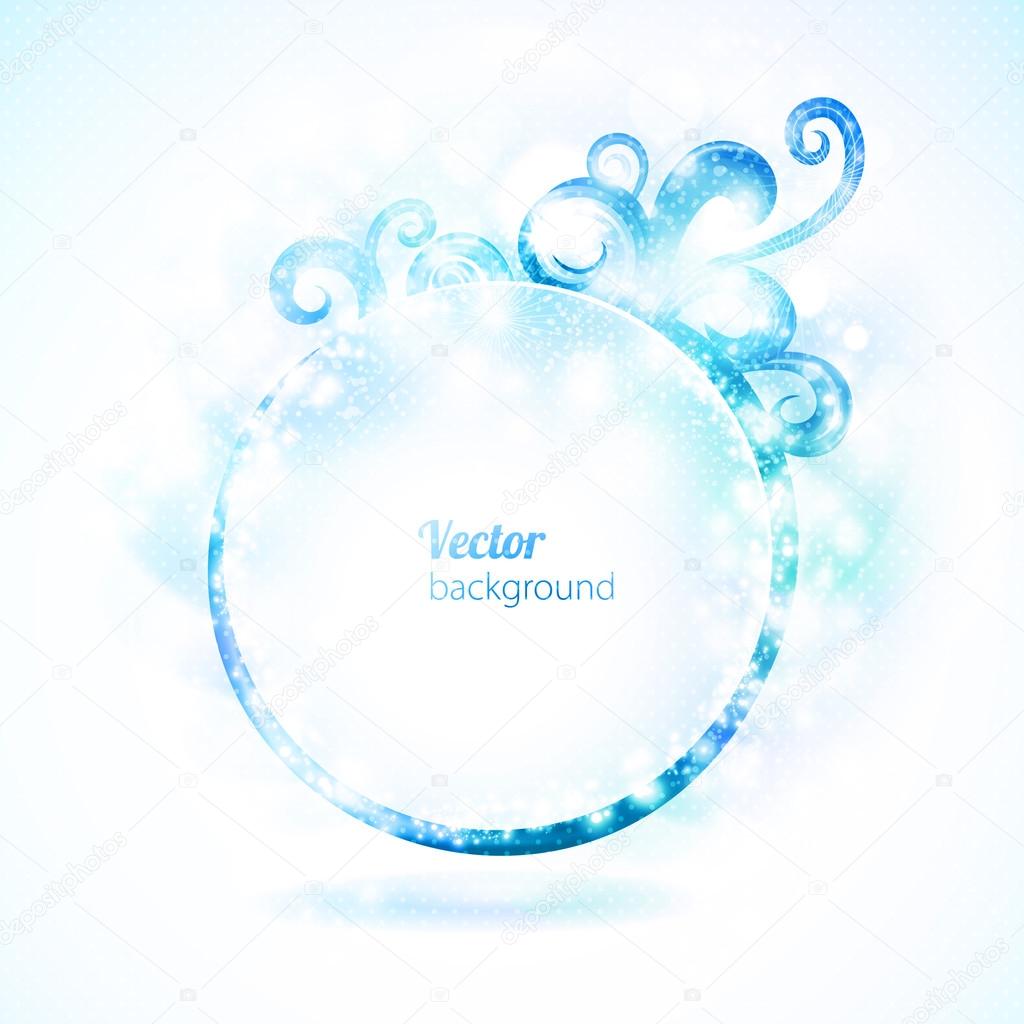 Vintage round frame with swirls. Stock Vector Image by ©Lorelinka #33879979