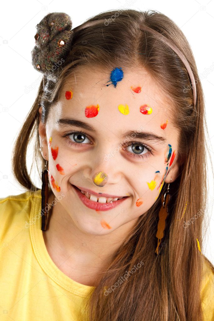 Girl paints Stock Photo by ©serkucher 13267713