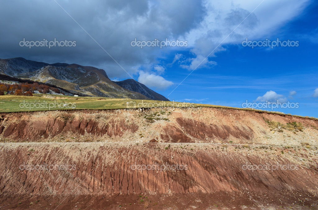 Red ground cross-section Stock Photo by ©fotocodp 37486609