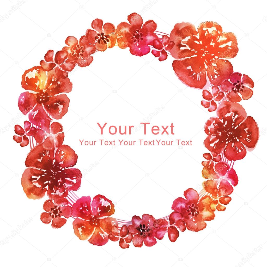 Circle made from flowers — Stock Photo © shu999 #51044465