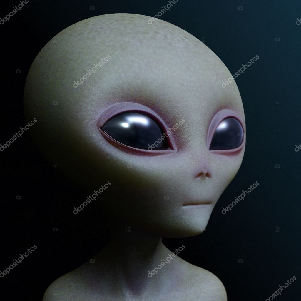 Gray alien Stock Photo by ©bertoszig 13269205