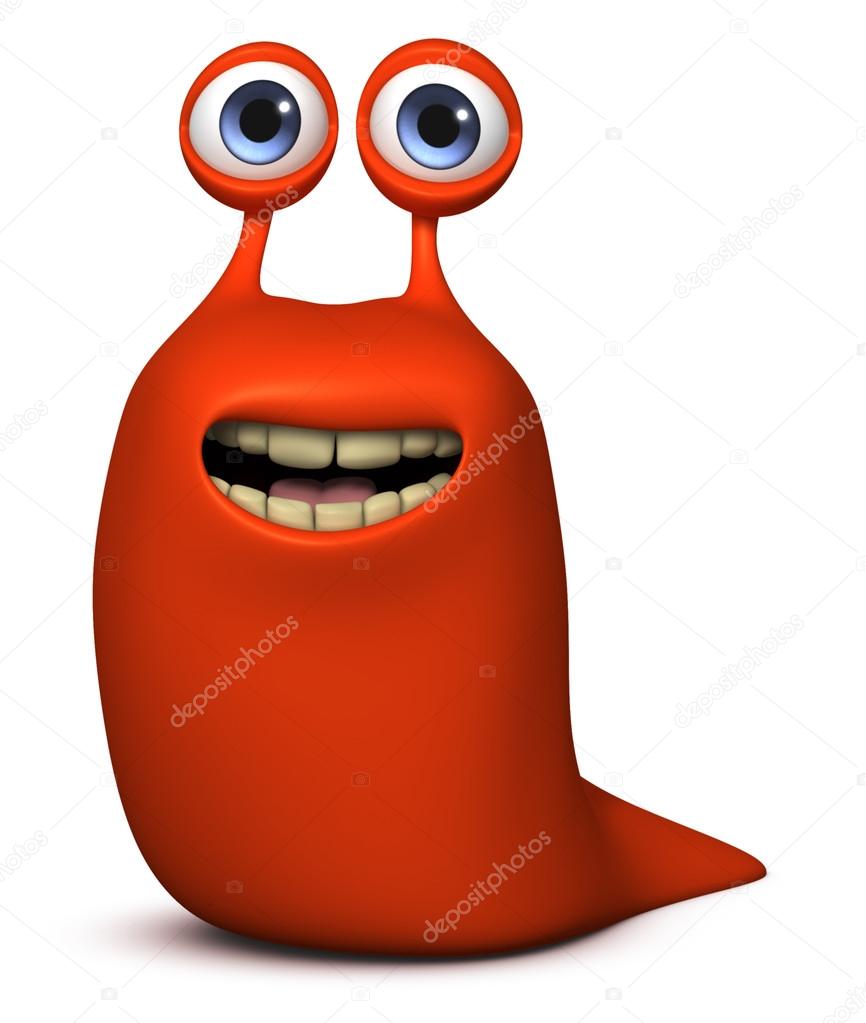 Cartoon slug — Stock Photo © bertoszig #13273852