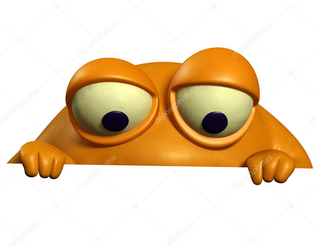 Orange monster Stock Illustration by ©bertoszig #13302665