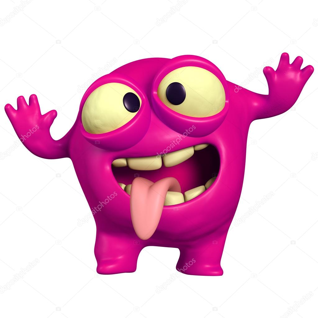 Crazy pink monster Stock Photo by ©bertoszig 13302676
