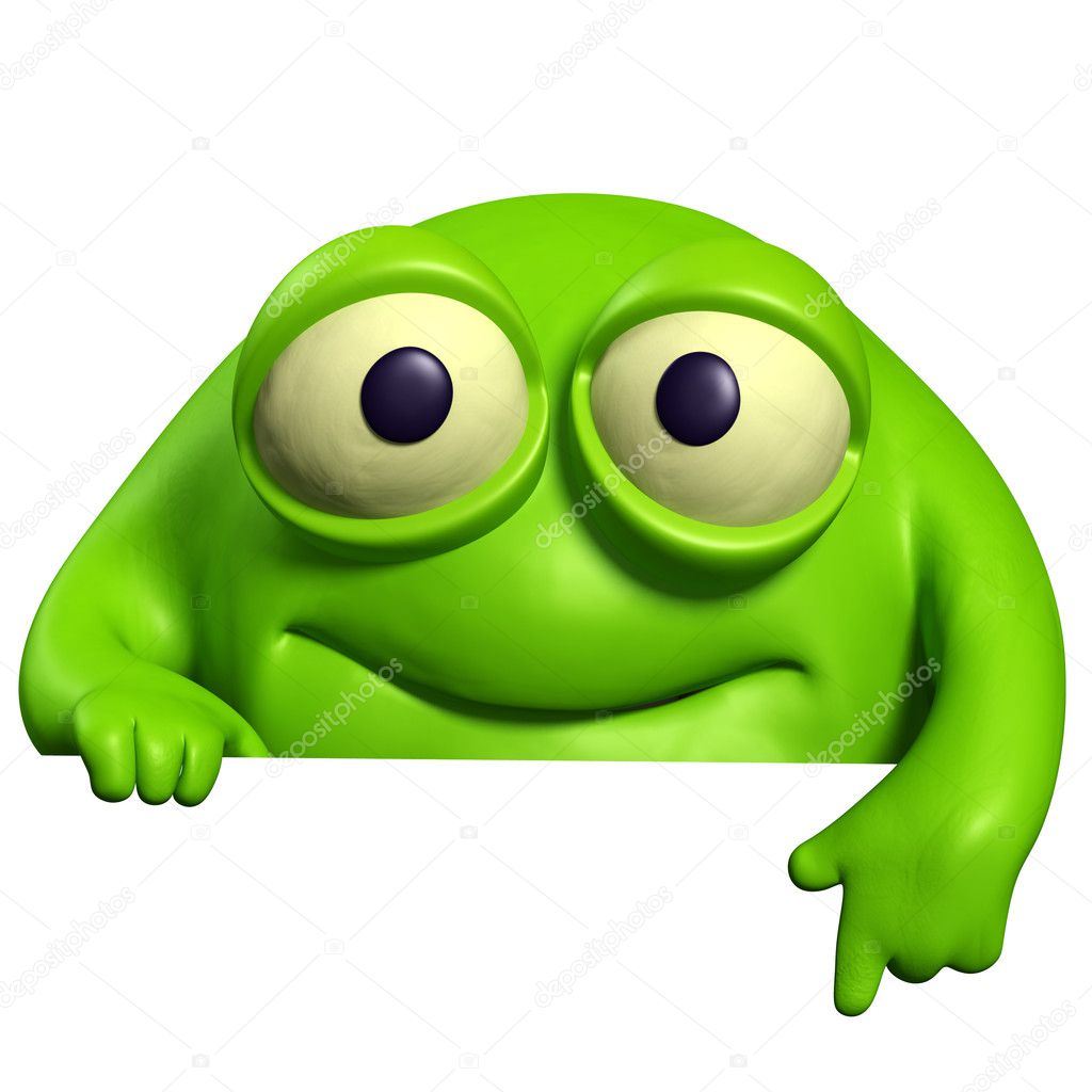 Green cute beast — Stock Photo © bertoszig #13302754