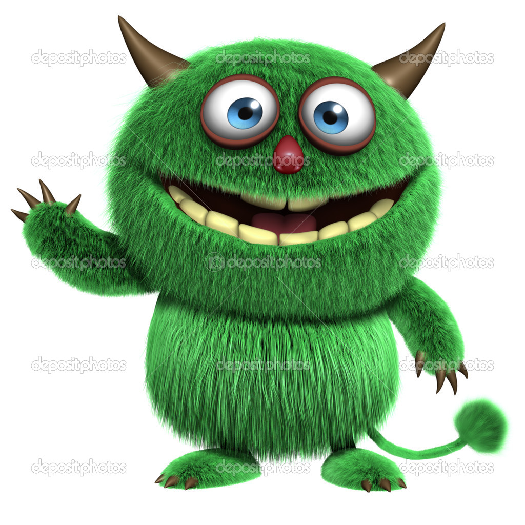 Cute furry alien Stock Illustration by ©bertoszig #13303517