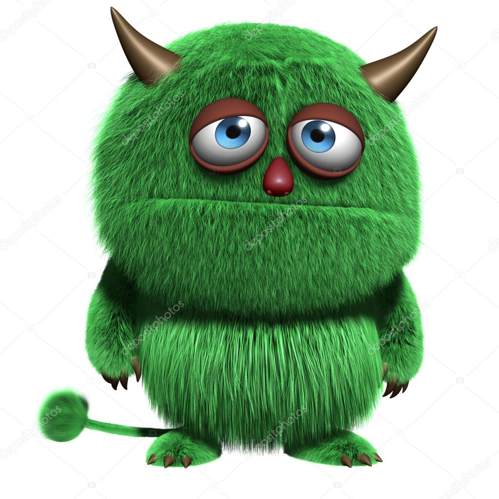 Cute furry alien Stock Illustration by ©bertoszig #13303530