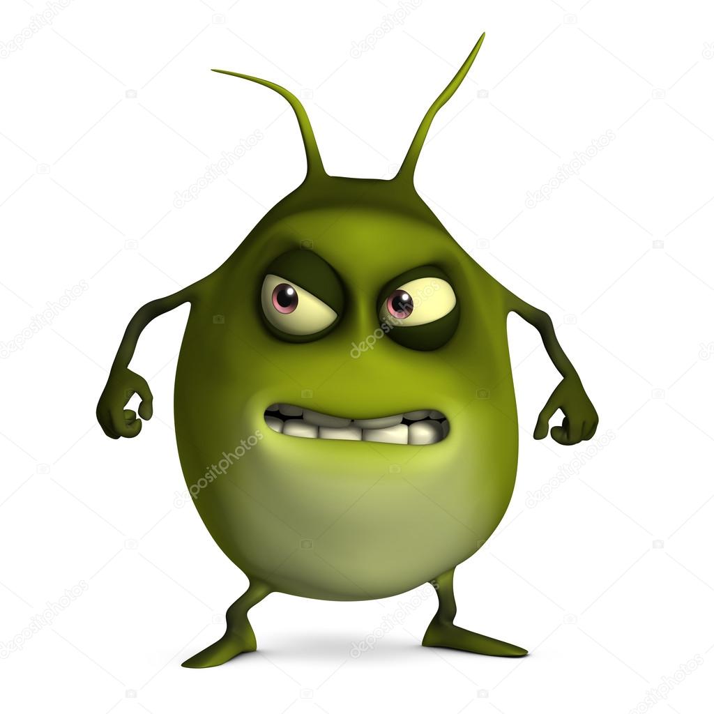 Pictures: cartoon virus | Cartoon virus — Stock Photo © bertoszig #13303619