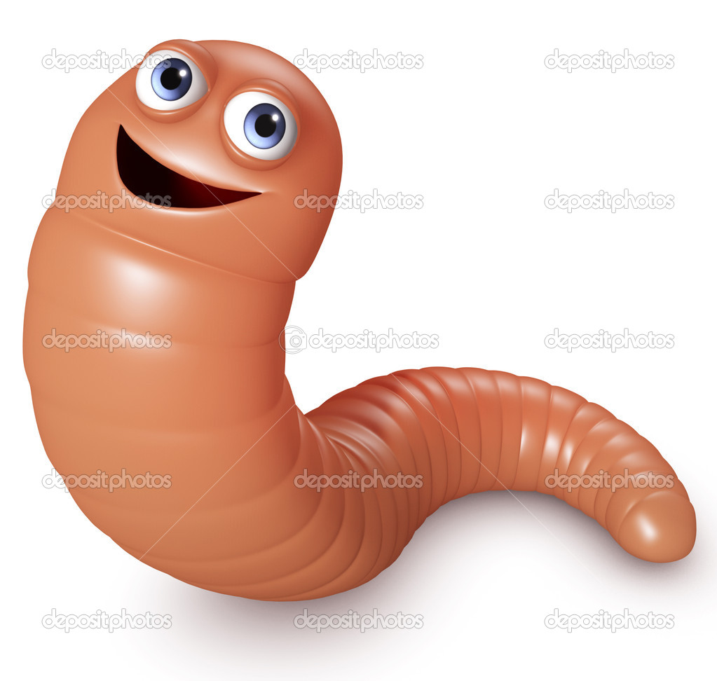 Cartoon worm Stock Photo by ©bertoszig 13303690