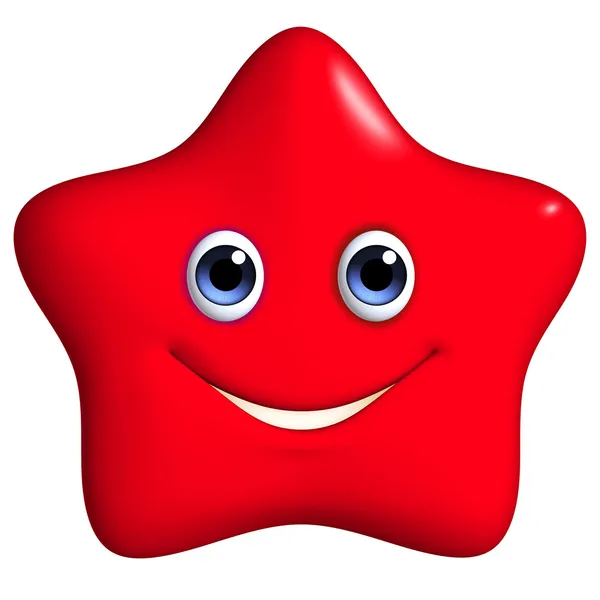 3d cartoon red star Stock Photo by ©bertoszig 25142657